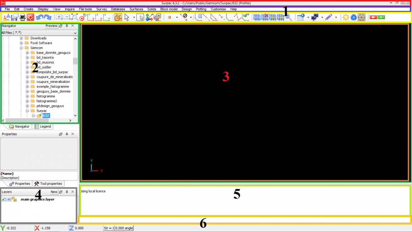 Interface graphique - Geoguys