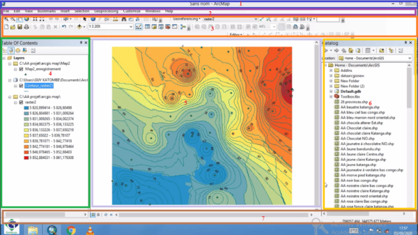 Plan du cours ArcGis: Interface graphique - Geoguys